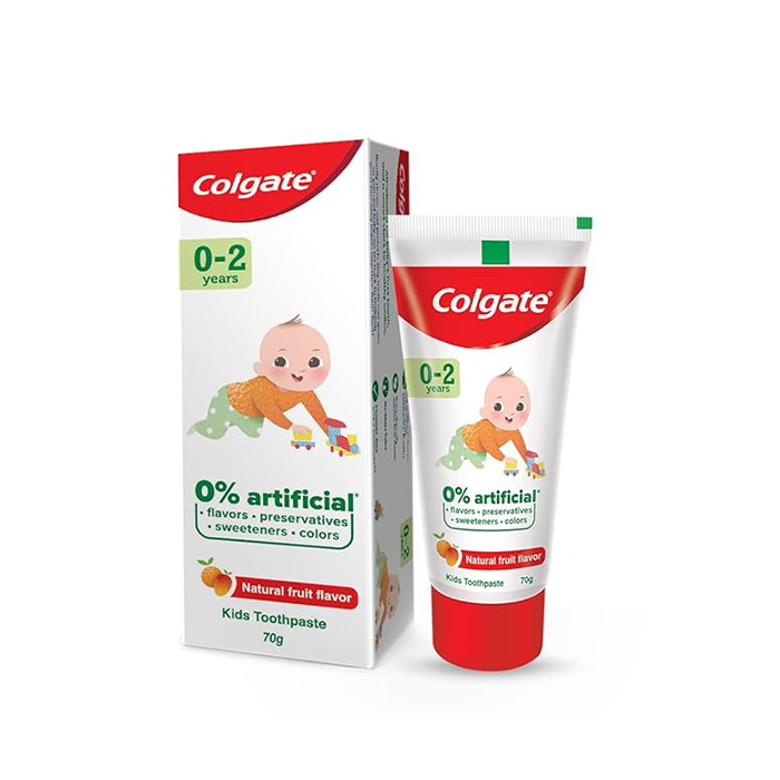 Colgate Toothpaste For Kids Cavity Protection (0-2 Years), Natural ...